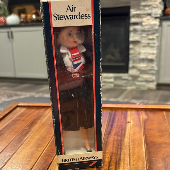 Accents | Vintage British Airways Air Stewardess Rexard Doll London Nib ...